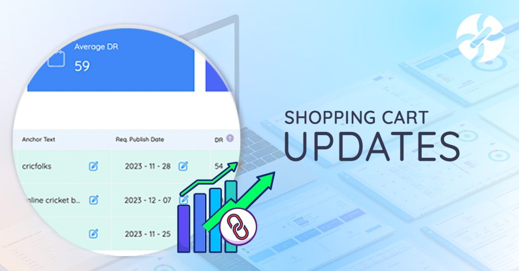 Improved Shopping Cart – See Anchor Texts, Link Types and get instant ...